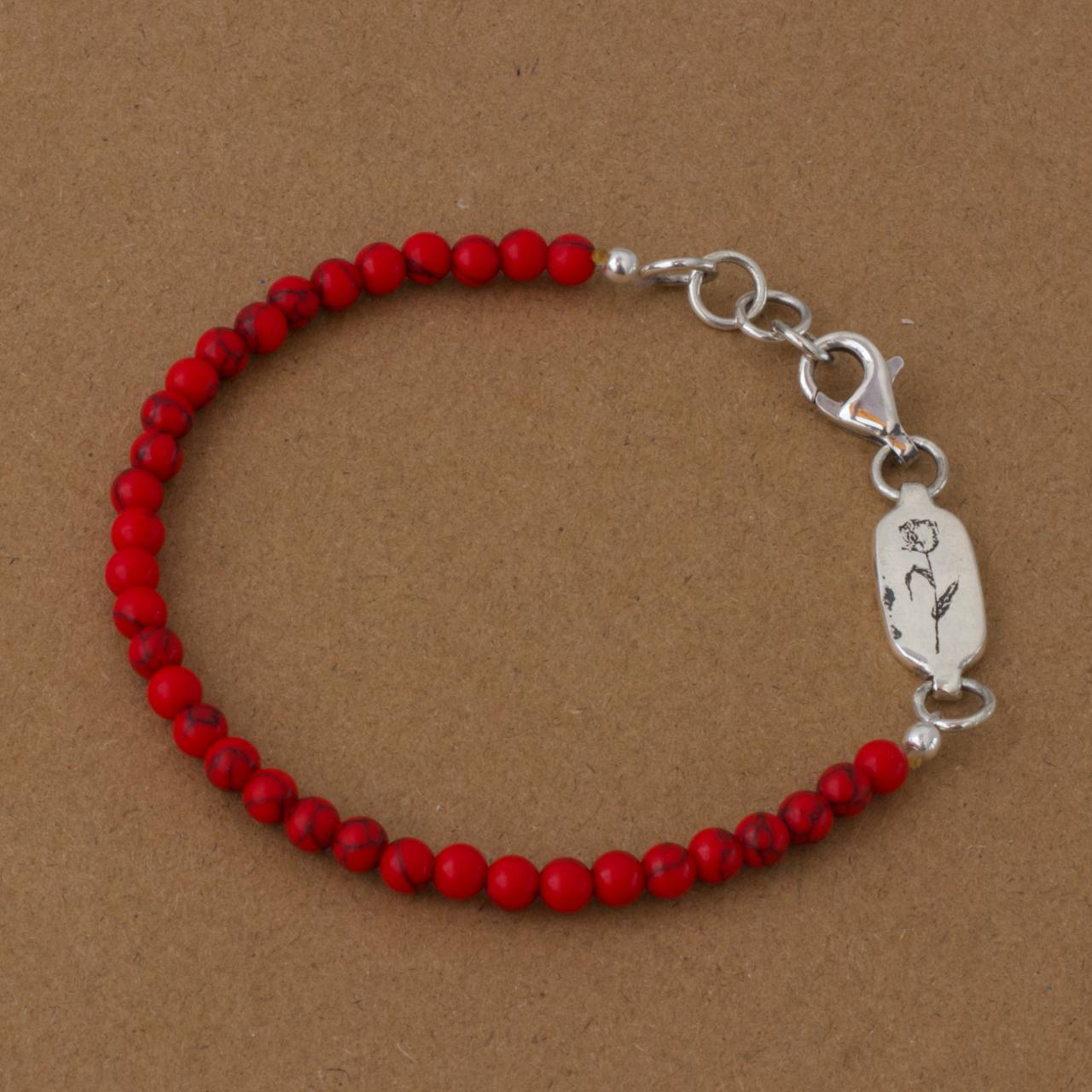 Pulsera tulipán rojo